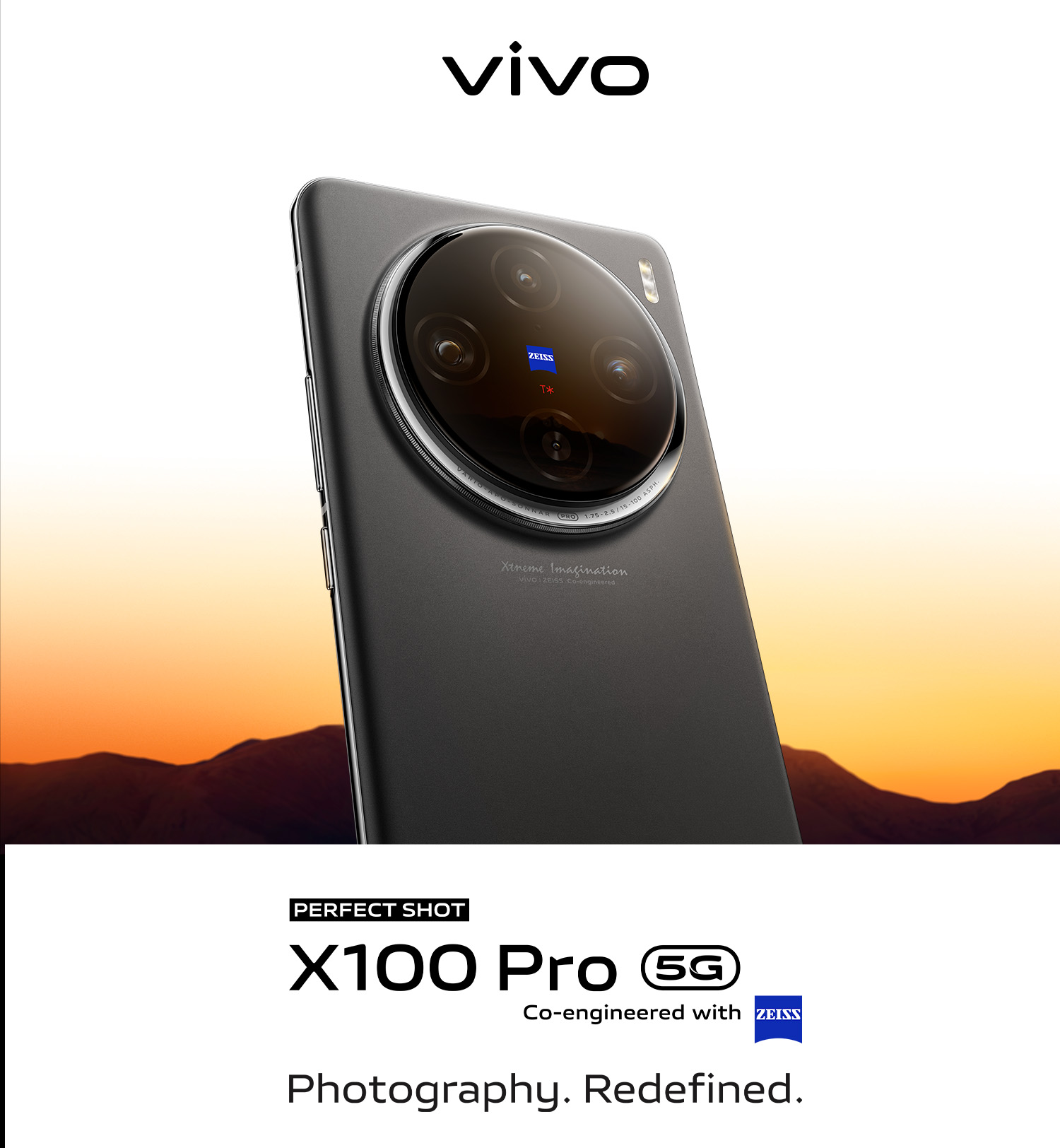 vivo X100 Pro-ZEISS 1-inch Main Camera+vivo V3 Chip | vivo Europe