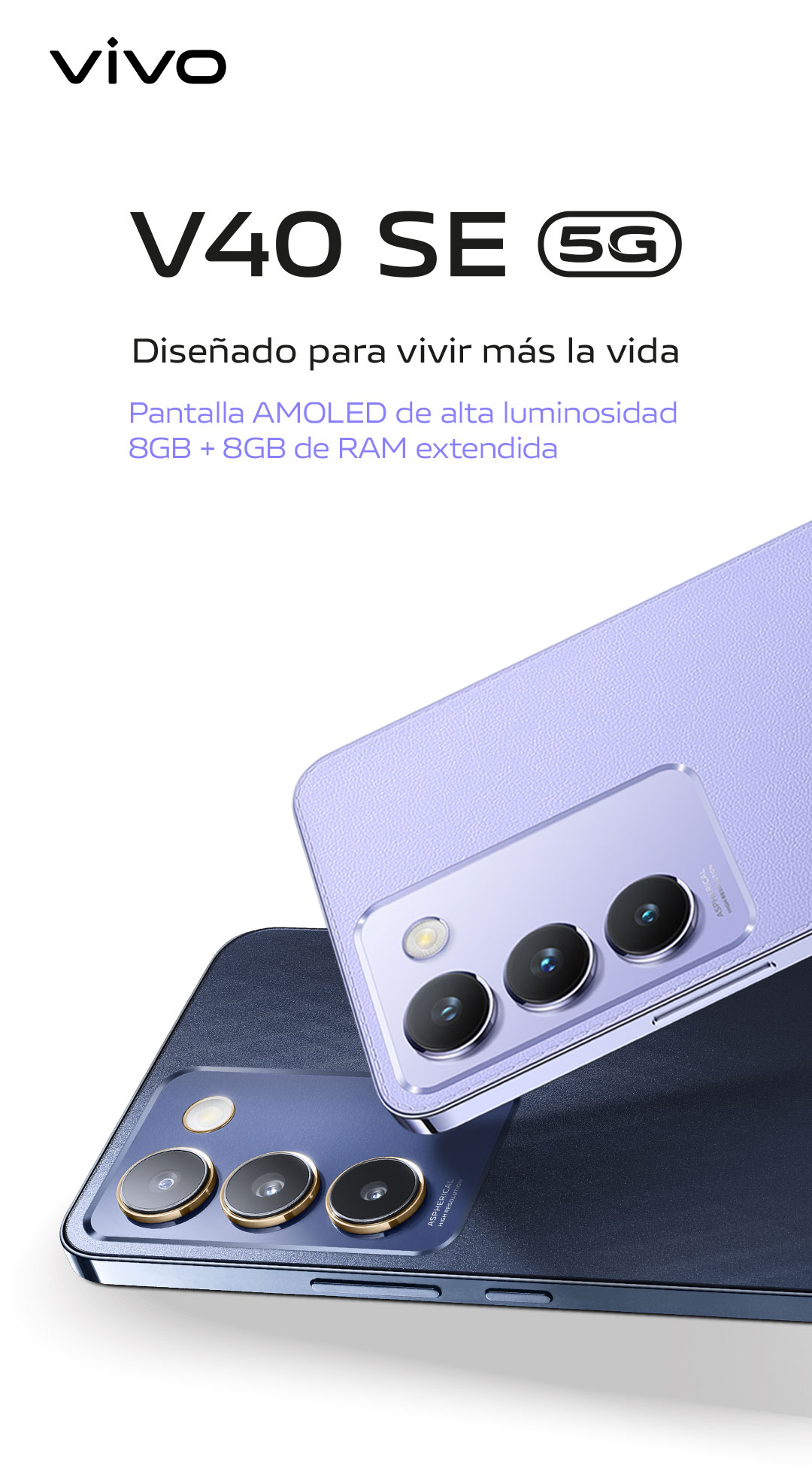 vivo V40 SE 5G - 5G, carga rápida, pantalla genial | vivo España